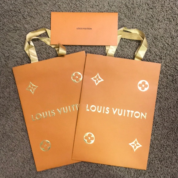 Louis Vuitton | Other | Louis Vuitton Shopping Bag Receipt Sleeve ...
